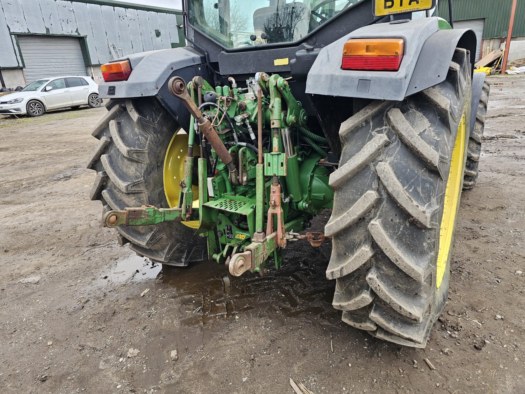 John deere 4wd tractor with loader 1 owner shuttle forward reverse ...