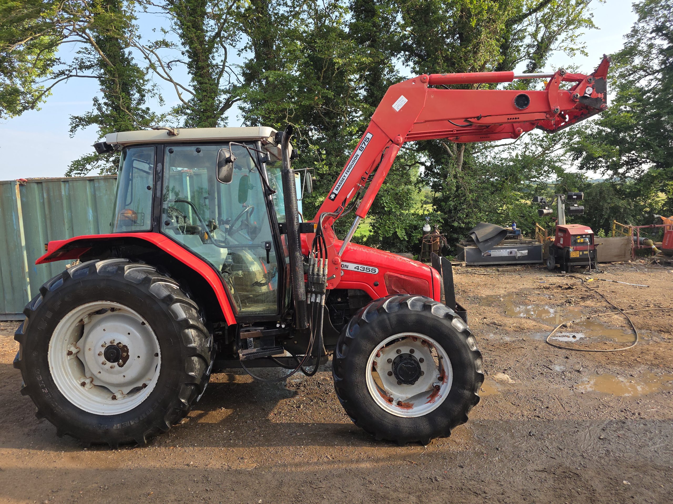 Massey Ferguson 4355 4x4 Loader Tractor 40k Air Seat 1 Owner Ellwood