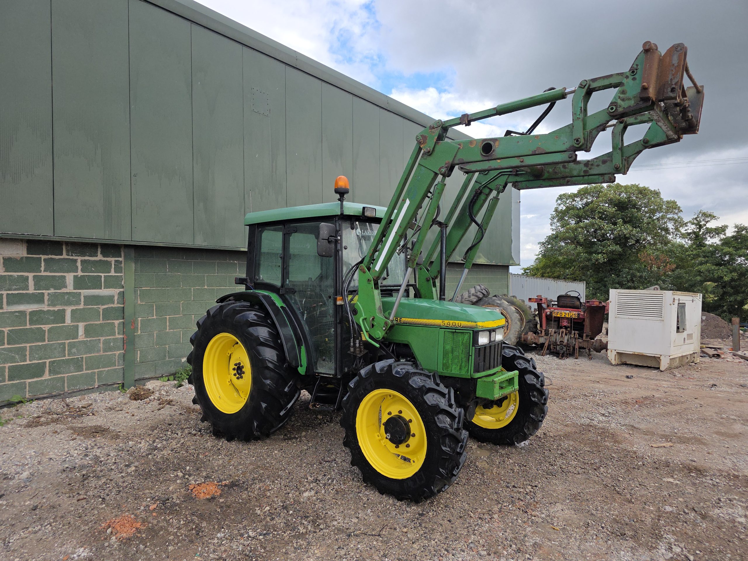 John deere 5400 4x4 loader tractor manual shuttle joystick controls 3rd ...